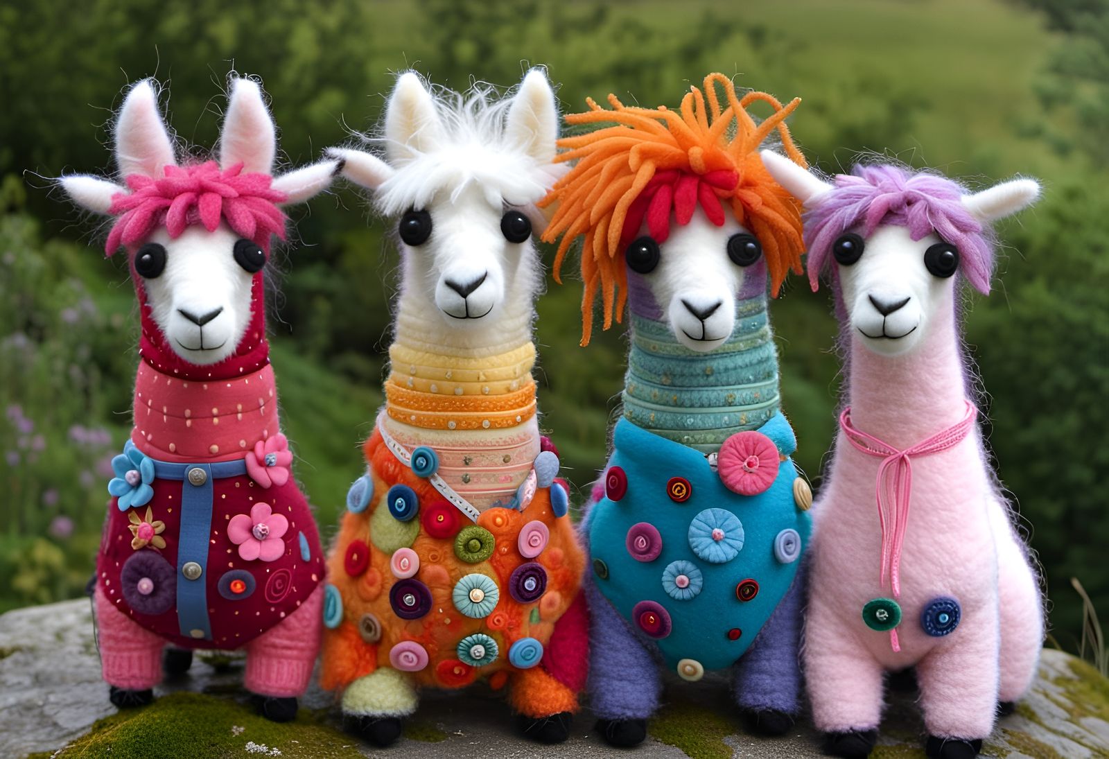 Llamas in Pyjamas - AI Generated Artwork - NightCafe Creator