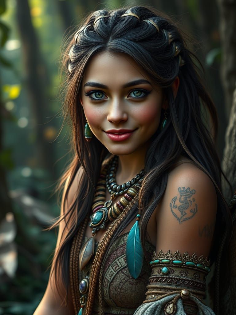 Beautiful Mayan Girl , Beautiful Fantasypunk , Belo Mythpunk, Belo ...