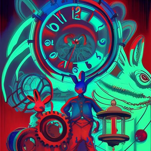Time Rabbits - AI Generated Artwork - NightCafe Creator
