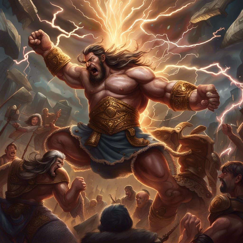 A large amount of super strong people fighting in a huge tournament ...