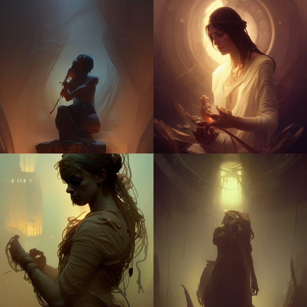 Sad Mummy - AI Generated Artwork - NightCafe Creator