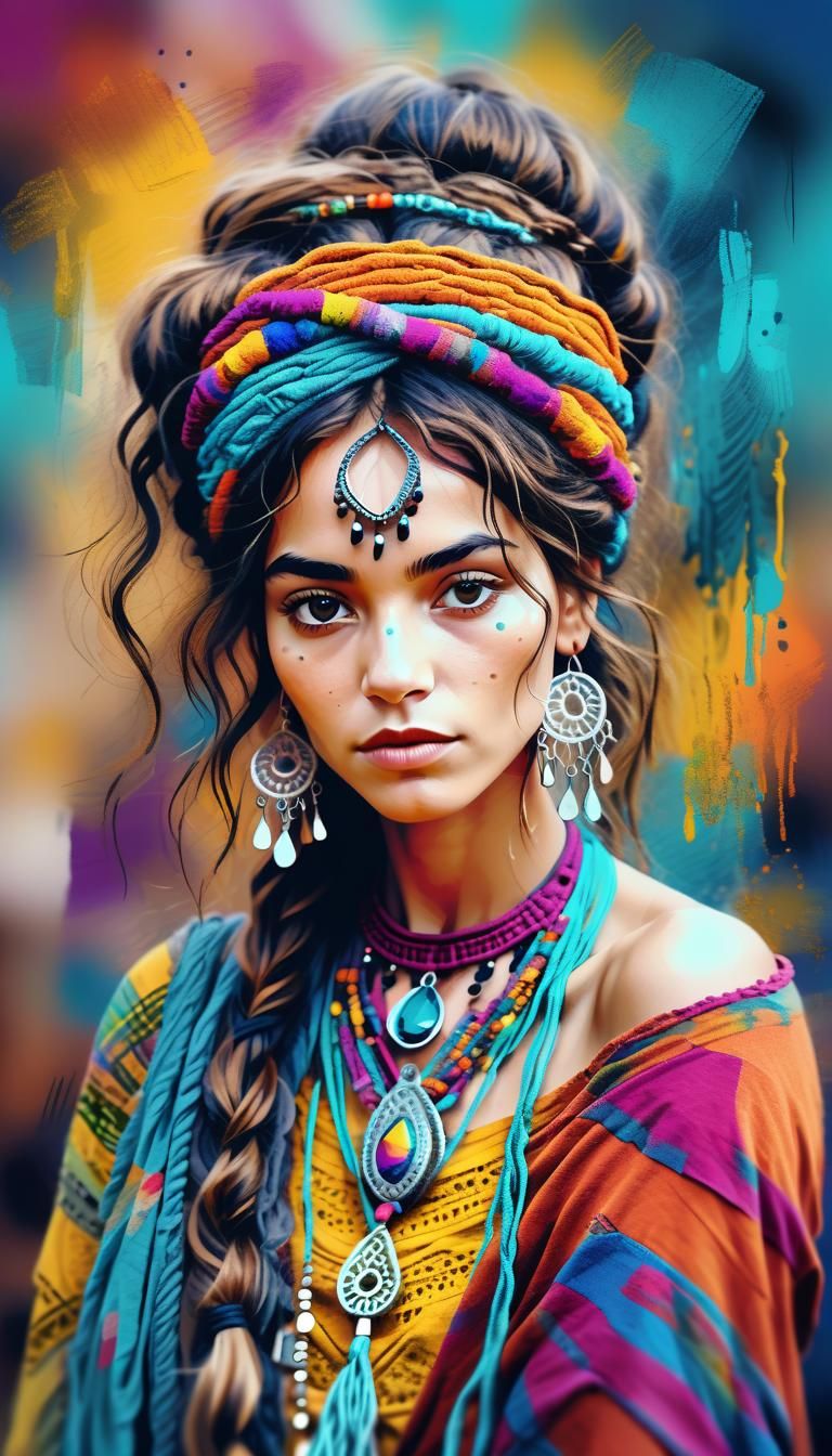 Gypsy Girl - AI Generated Artwork - NightCafe Creator