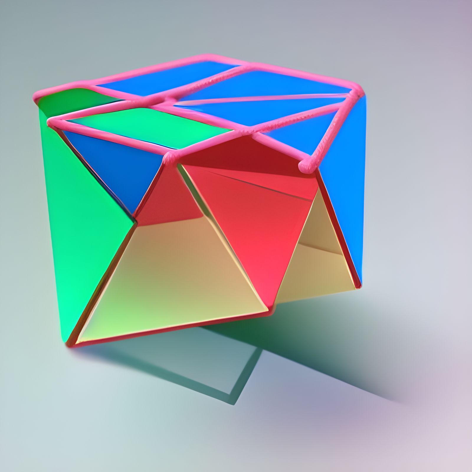Create a tesseract and illustrate how it functions - AI Generated ...