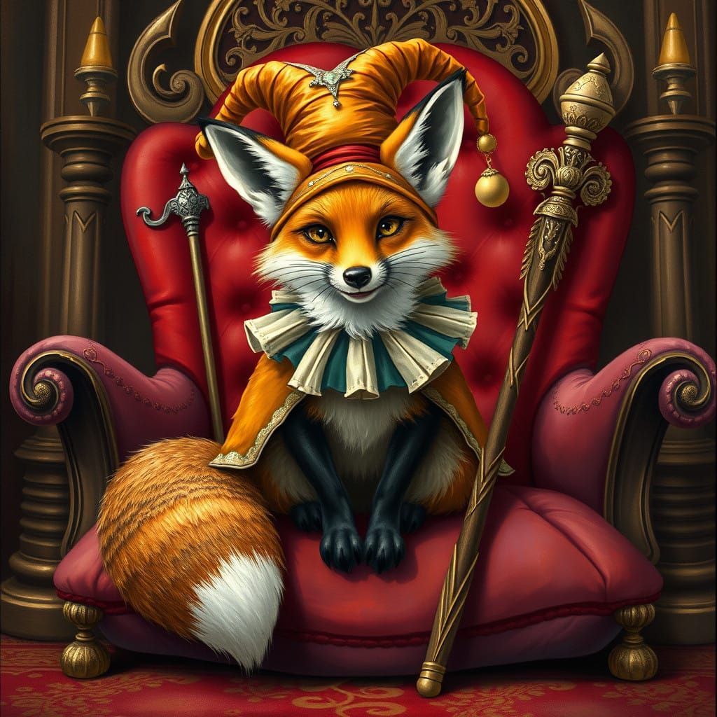 fox as court jester - fox as court jester