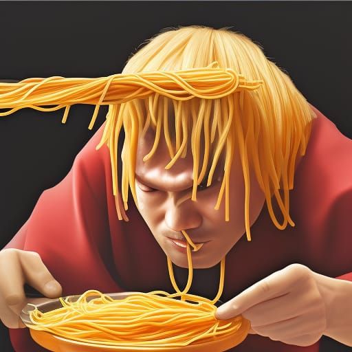 Spaghetti Fanatic - AI Generated Artwork - NightCafe Creator