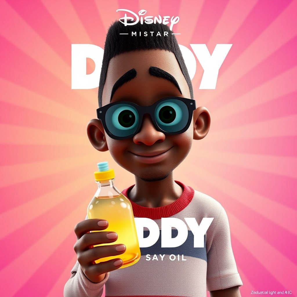 Pixar Style Poster Featuring Diddy in 4K - AI Art