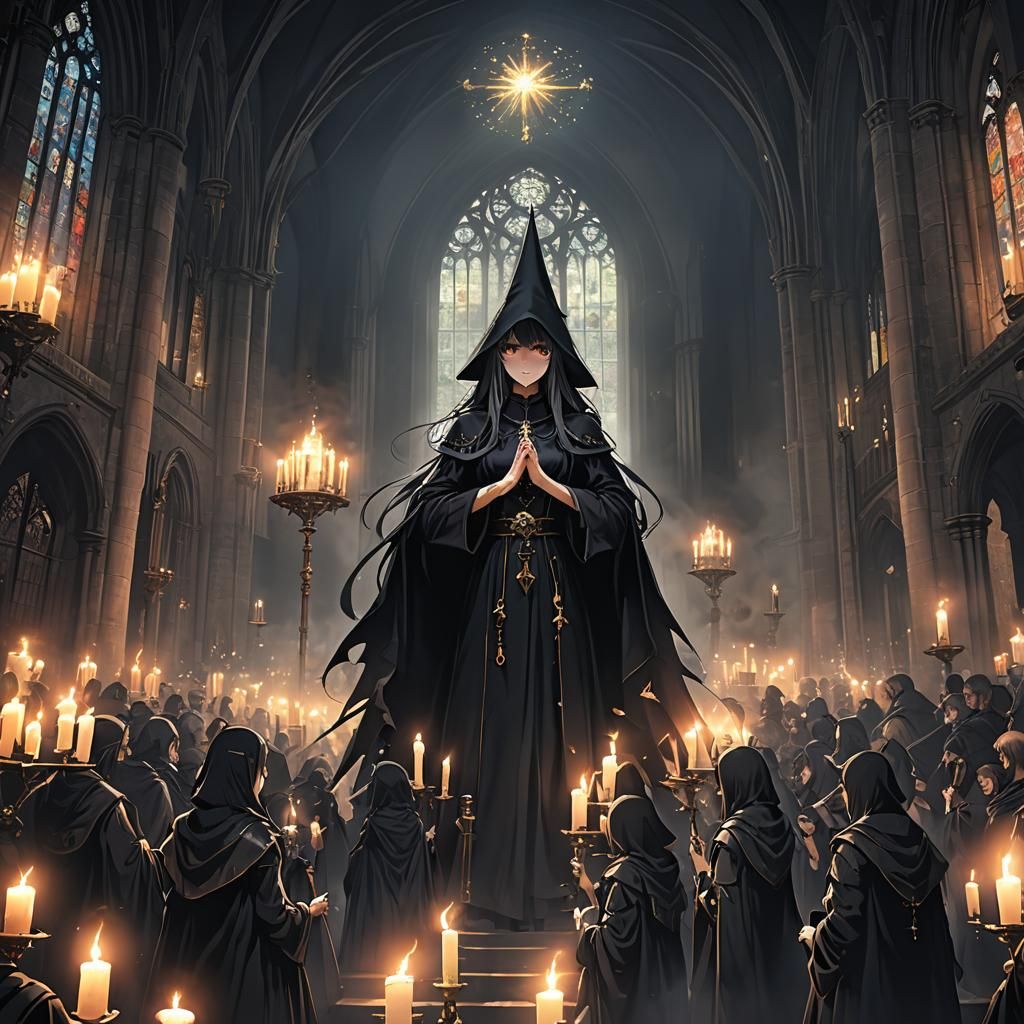 Witch Midnight Mass - AI Generated Artwork - NightCafe Creator