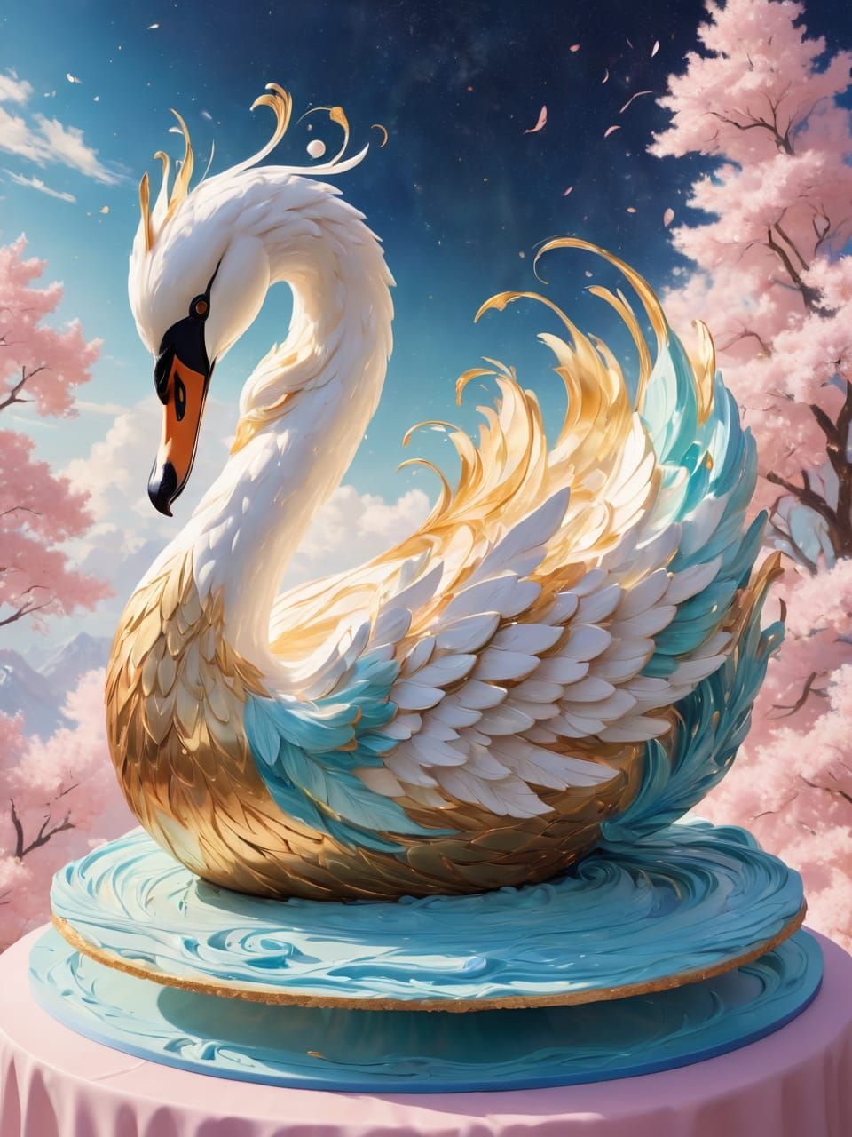 Swan - AI Generated Artwork - NightCafe Creator