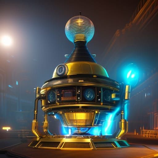 The Undiscovered Time Machine - AI Generated Artwork - NightCafe Creator