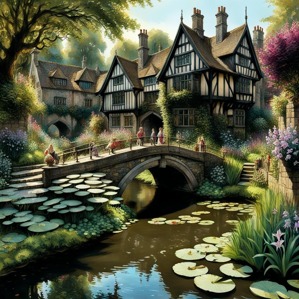 Gothic cottage - AI Generated Artwork - NightCafe Creator