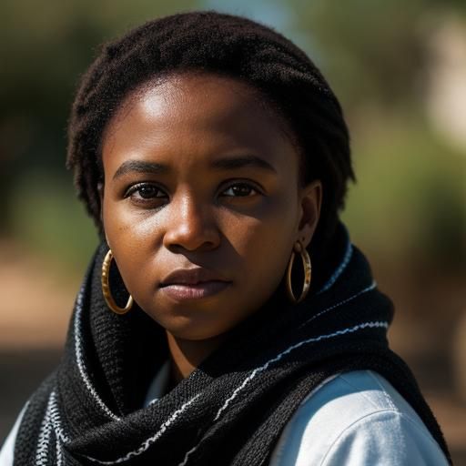 South African woman named Sara - AI Generated Artwork - NightCafe Creator