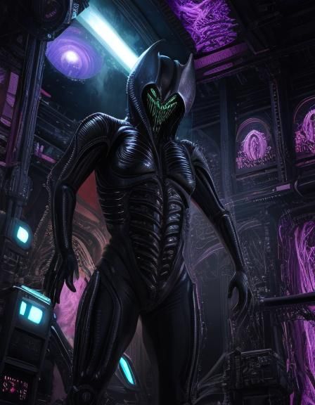 Alien Evolution VI - AI Generated Artwork - NightCafe Creator