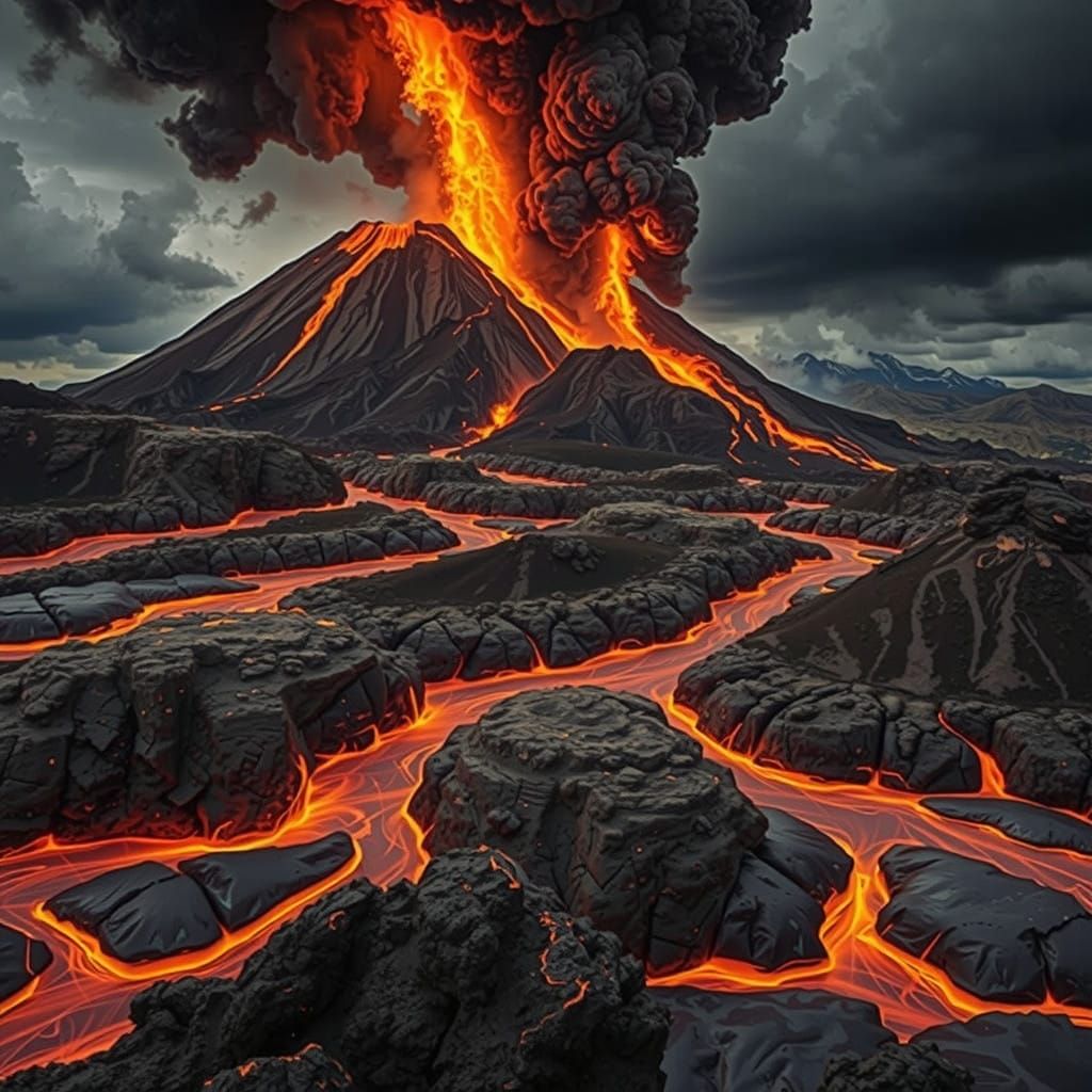 Volcanic eruption - Volcanic eruption