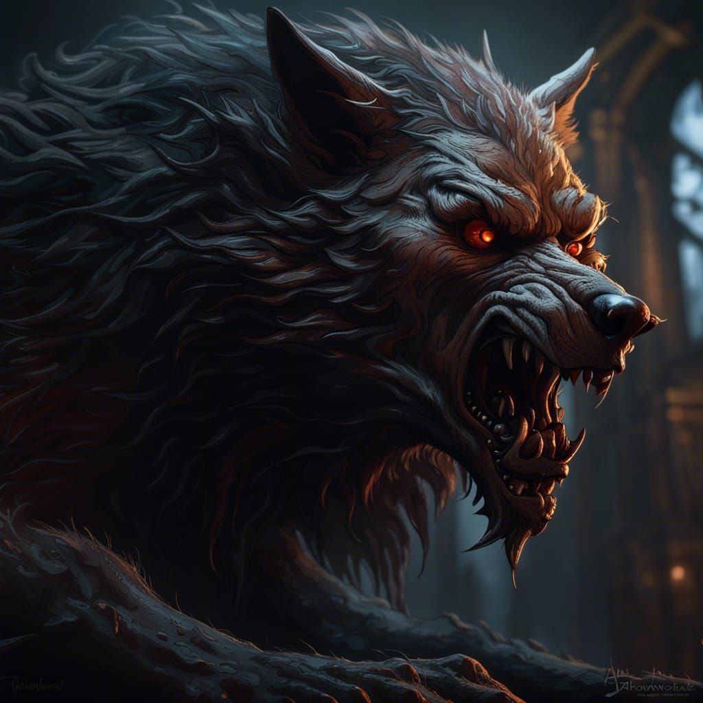 Werewolf - AI Generated Artwork - NightCafe Creator