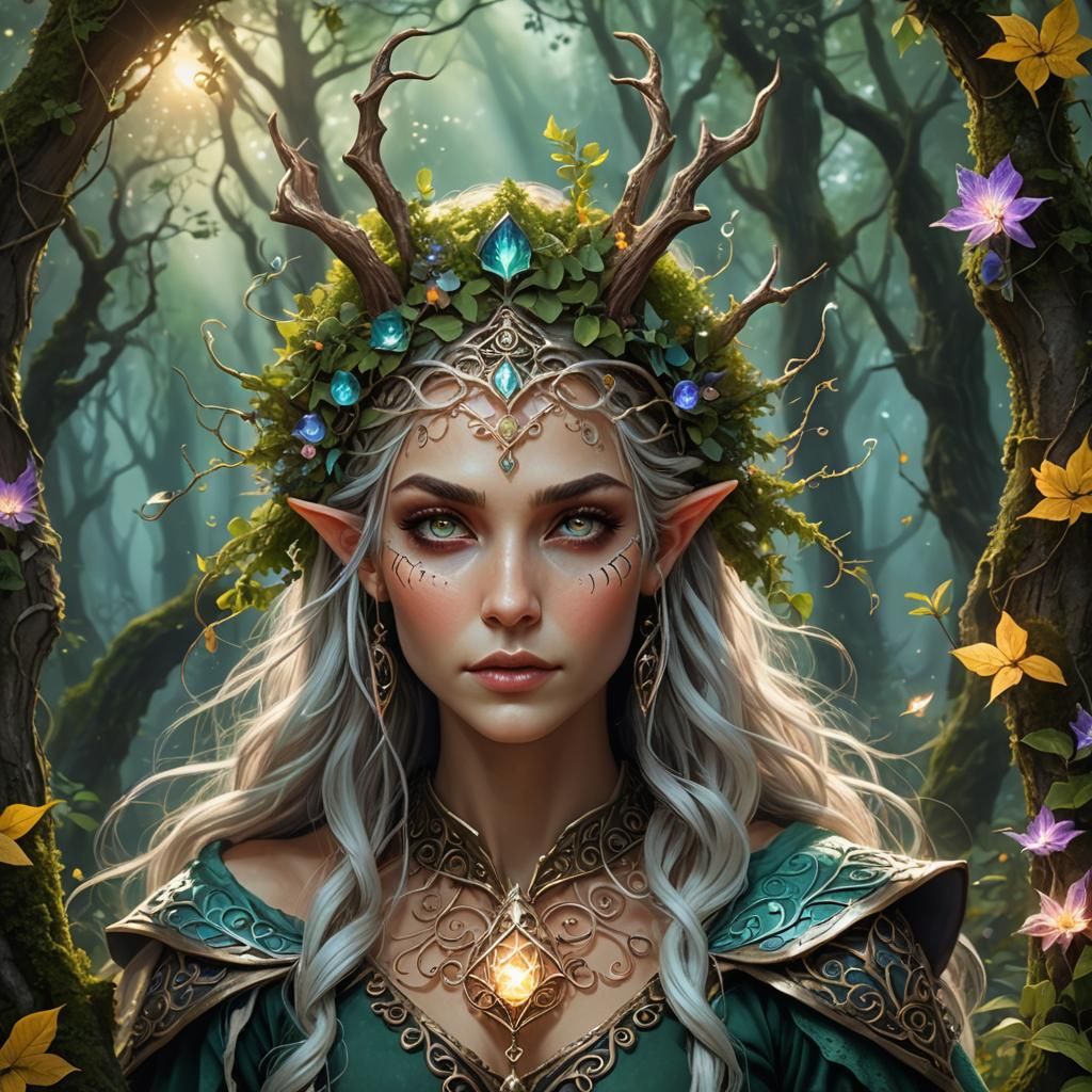Beautiful powerful elf enchantress - AI Generated Artwork - NightCafe ...