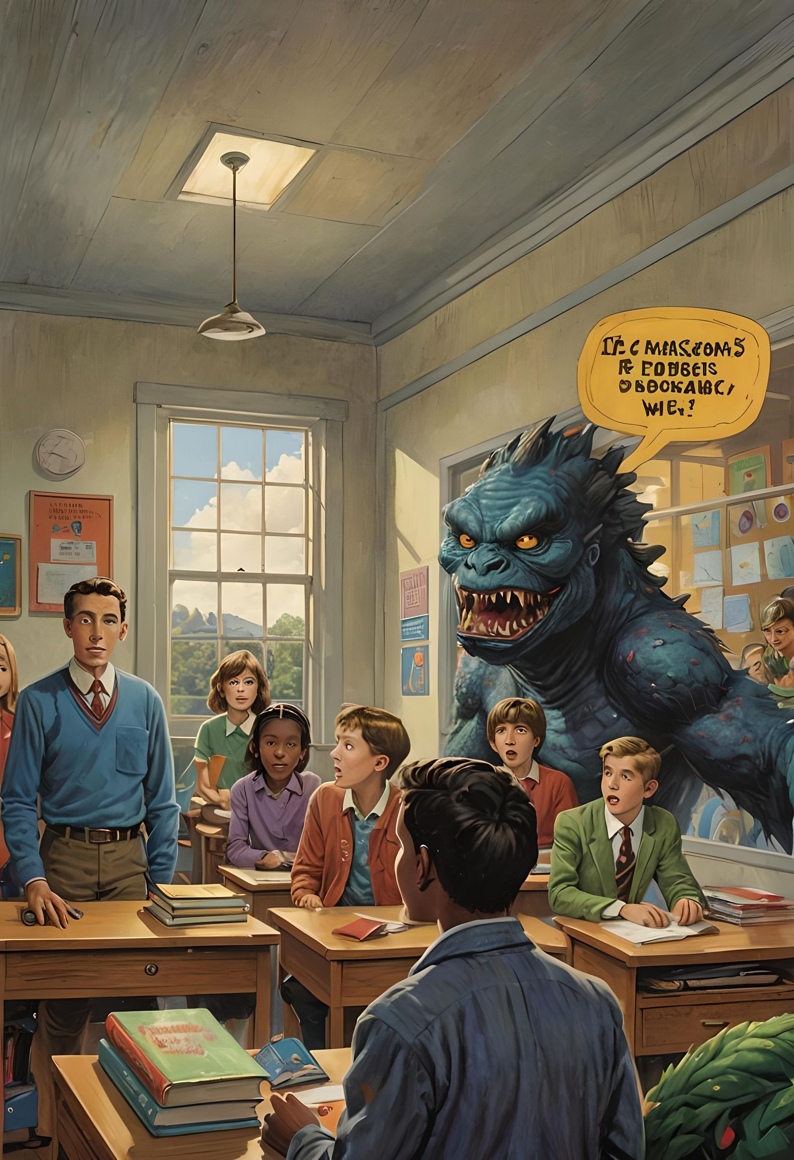 Introducing The New Classmate! - AI Generated Artwork - NightCafe Creator