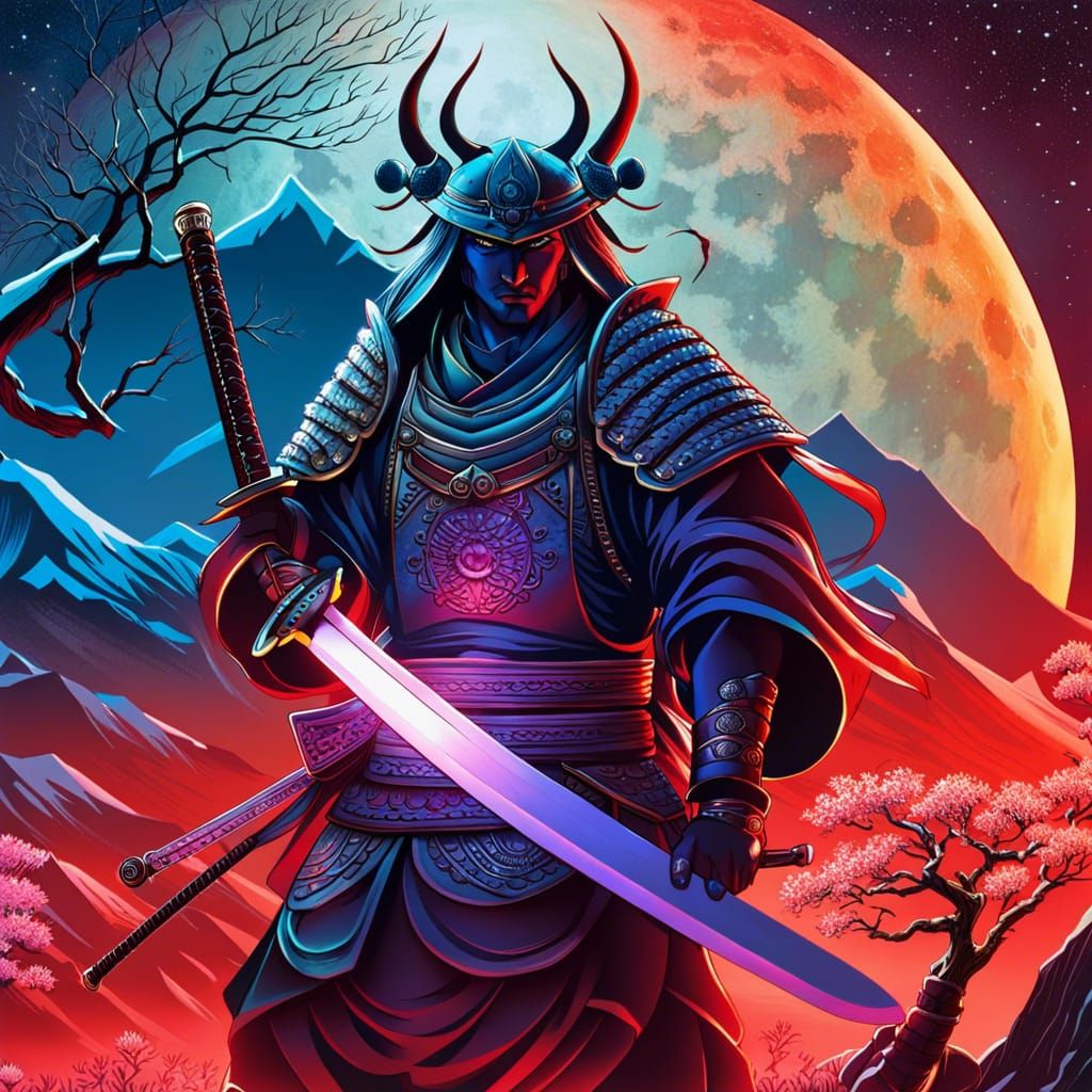 Spectral Samurai - AI Generated Artwork - NightCafe Creator