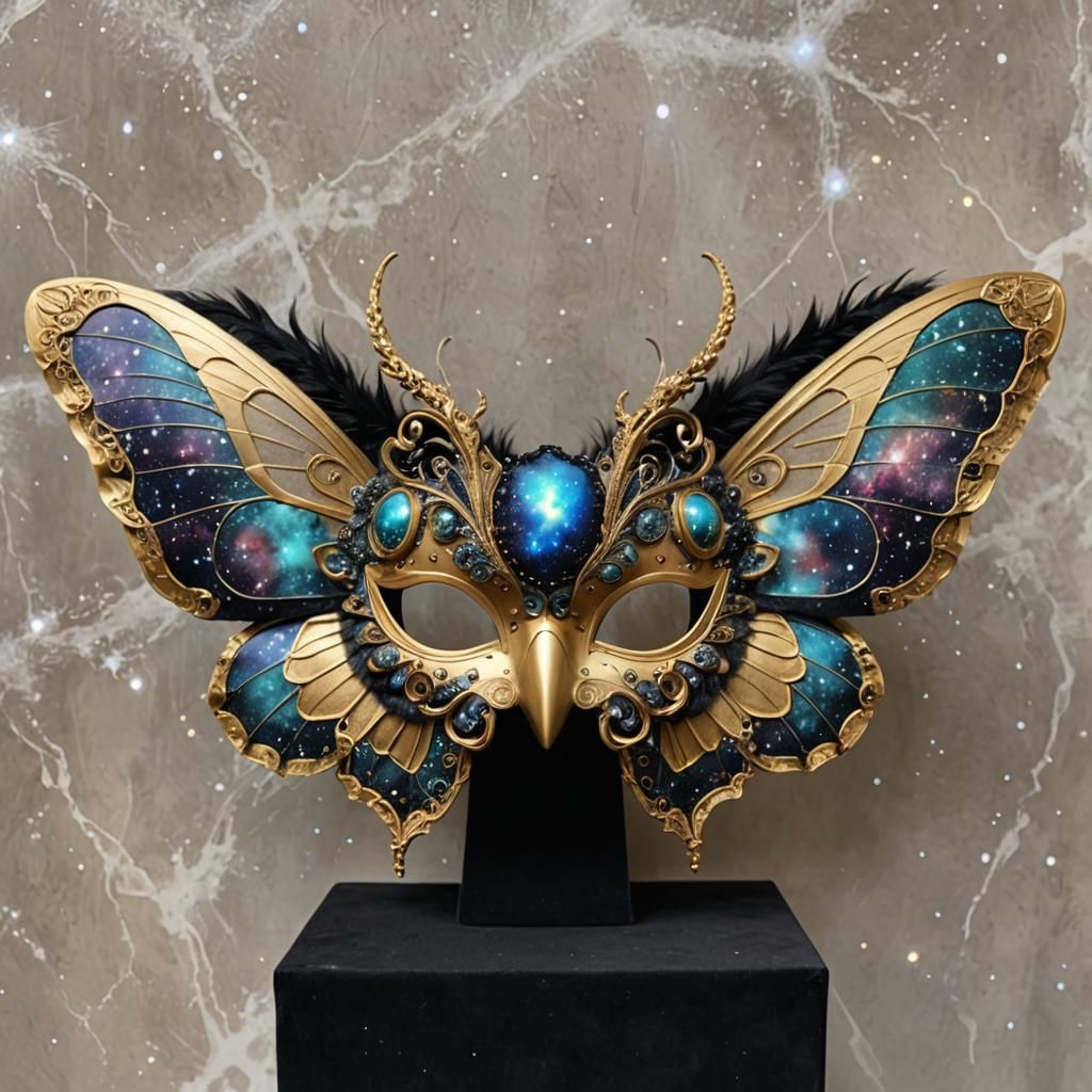 A moth masquerade - AI Generated Artwork - NightCafe Creator