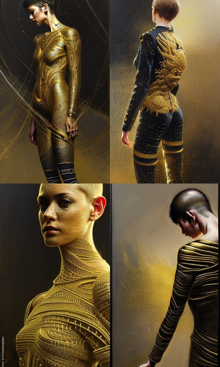 Starship uniform, Short hair, tecnical, crew, elegent intricate uniform ...