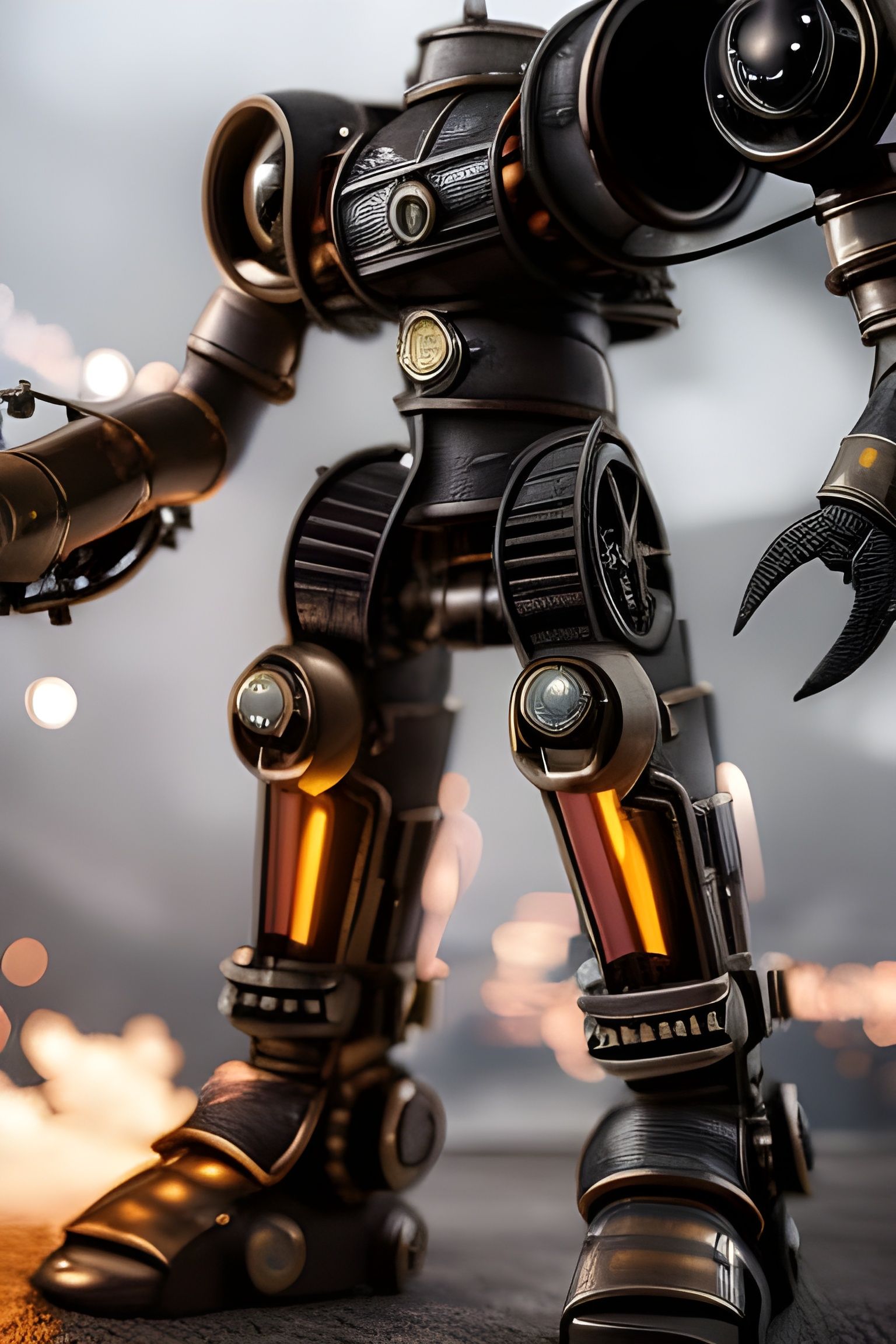 Steampunk Mecha Prototype : r/nightcafe