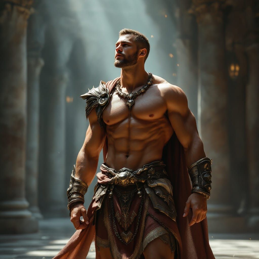 Attention! - Playful Prometheus in Legendary Marble Courtyar...