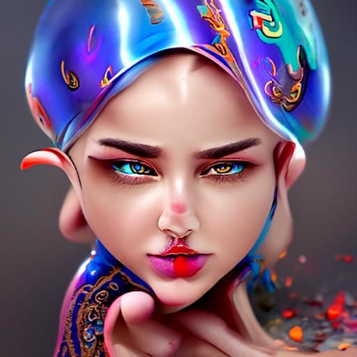 Beautiful badass Genie - AI Generated Artwork - NightCafe Creator