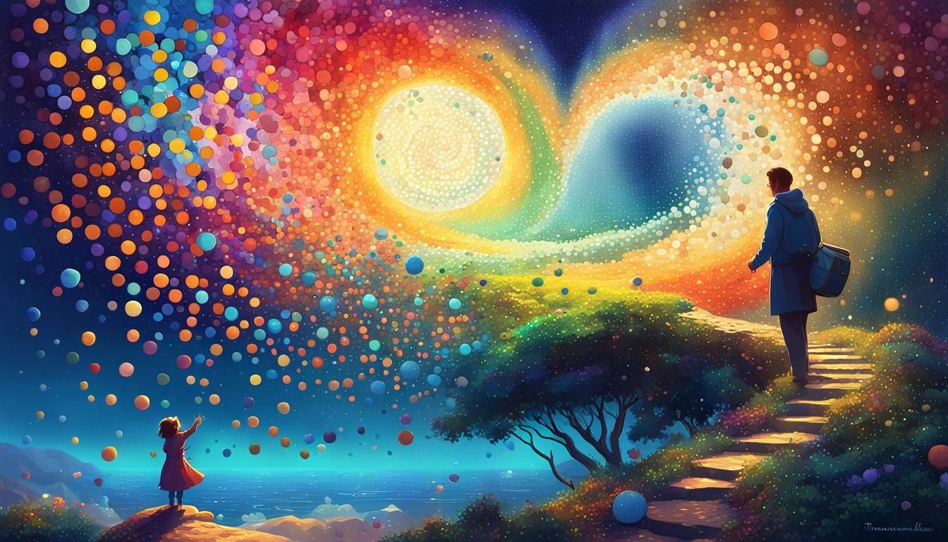 a dream of a thousand colors dots by@Chrystal - AI Generated Artwork ...