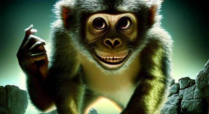 "Dance Monkey" 8k cinematic masterpiece by Gustave Doré Greg Rutkowski ...