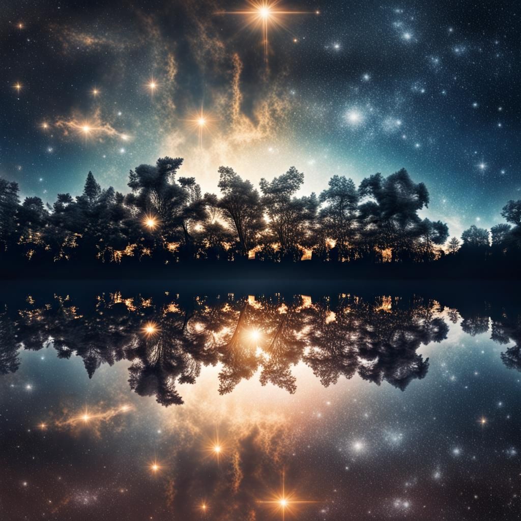 Starry, Starry Day - AI Generated Artwork - NightCafe Creator