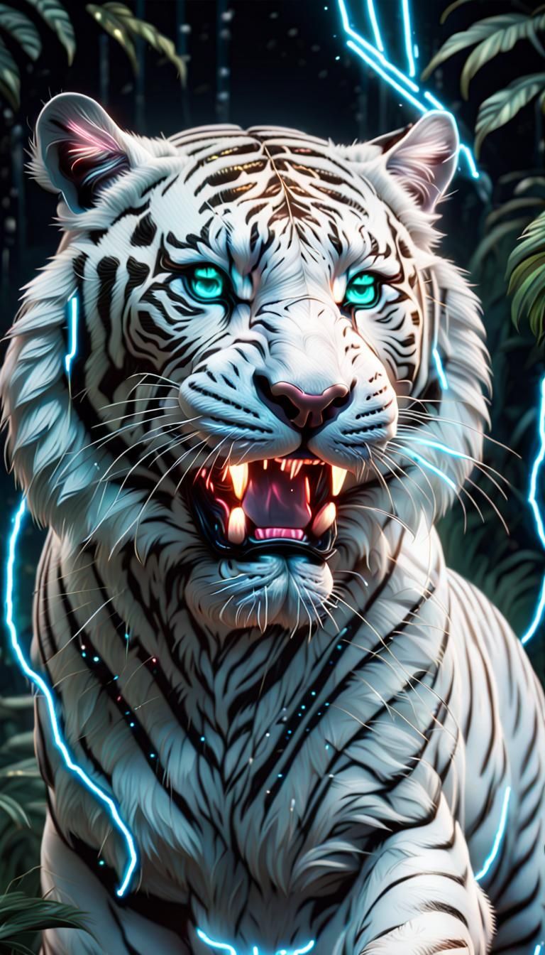 Neon Predator - AI Generated Artwork - NightCafe Creator