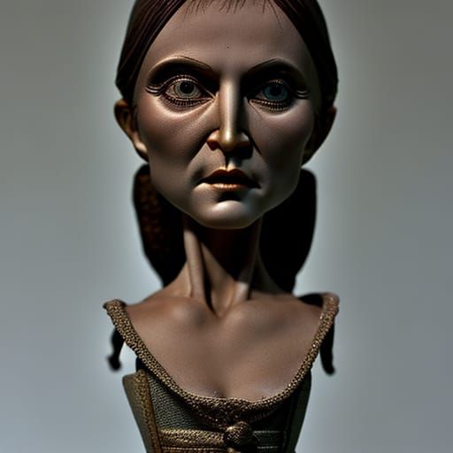 Questionable doll bust - AI Generated Artwork - NightCafe Creator