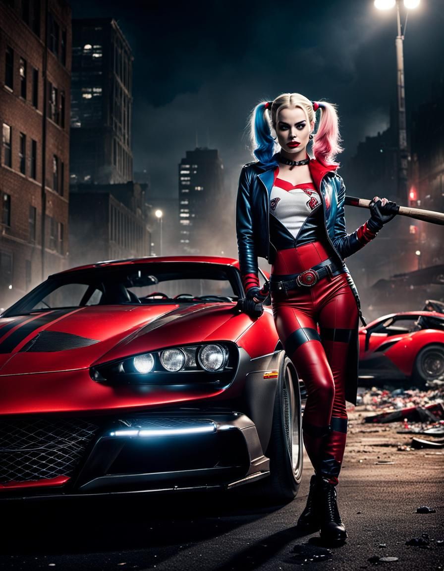 Margot Robbie's Harley Quinn - AI Generated Artwork - NightCafe Creator