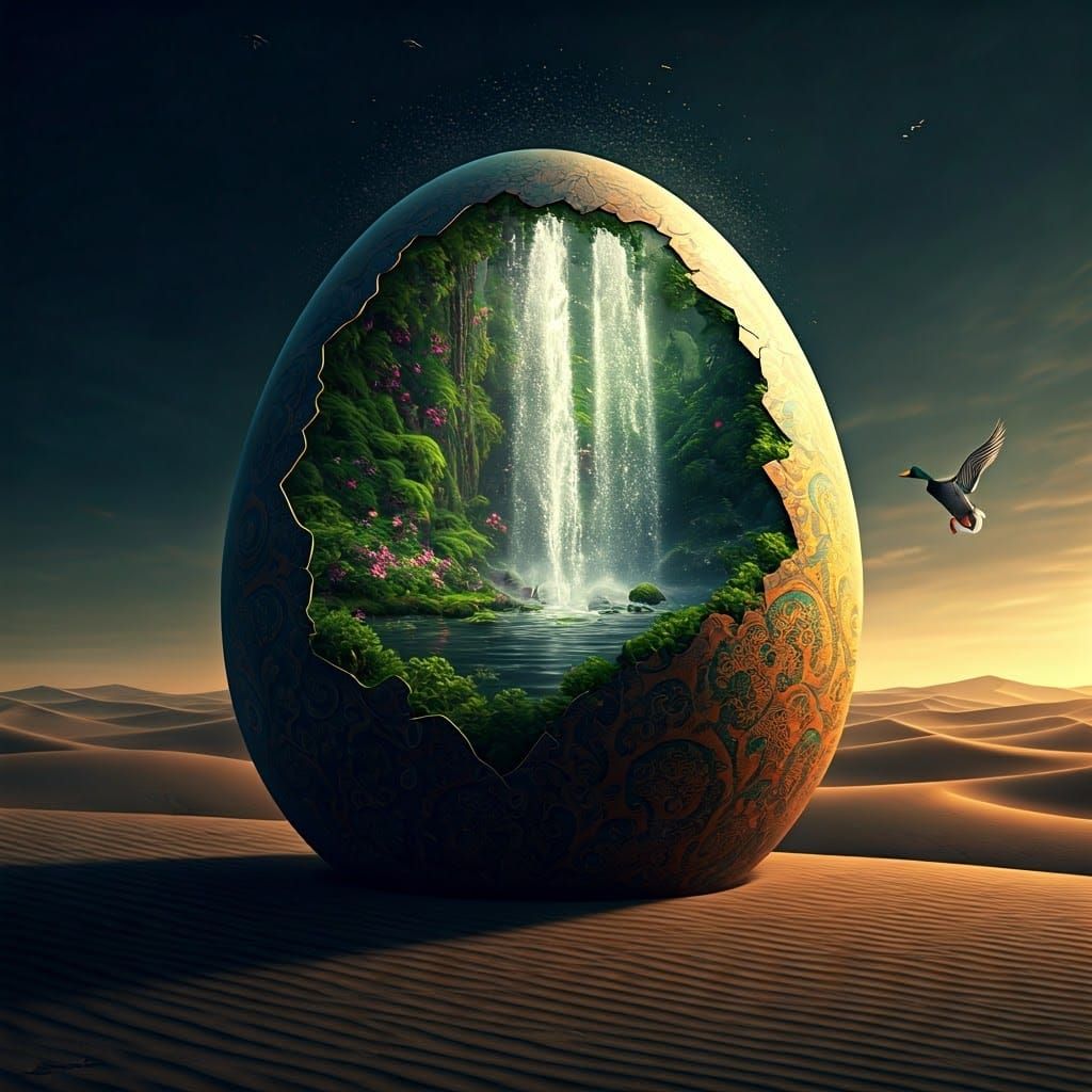 Eggstrordinary Sanctuary in a Dry Dessert