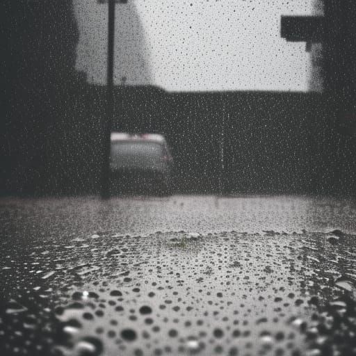 endless endless rain, falling falling falling down, traffic at a crawl ...