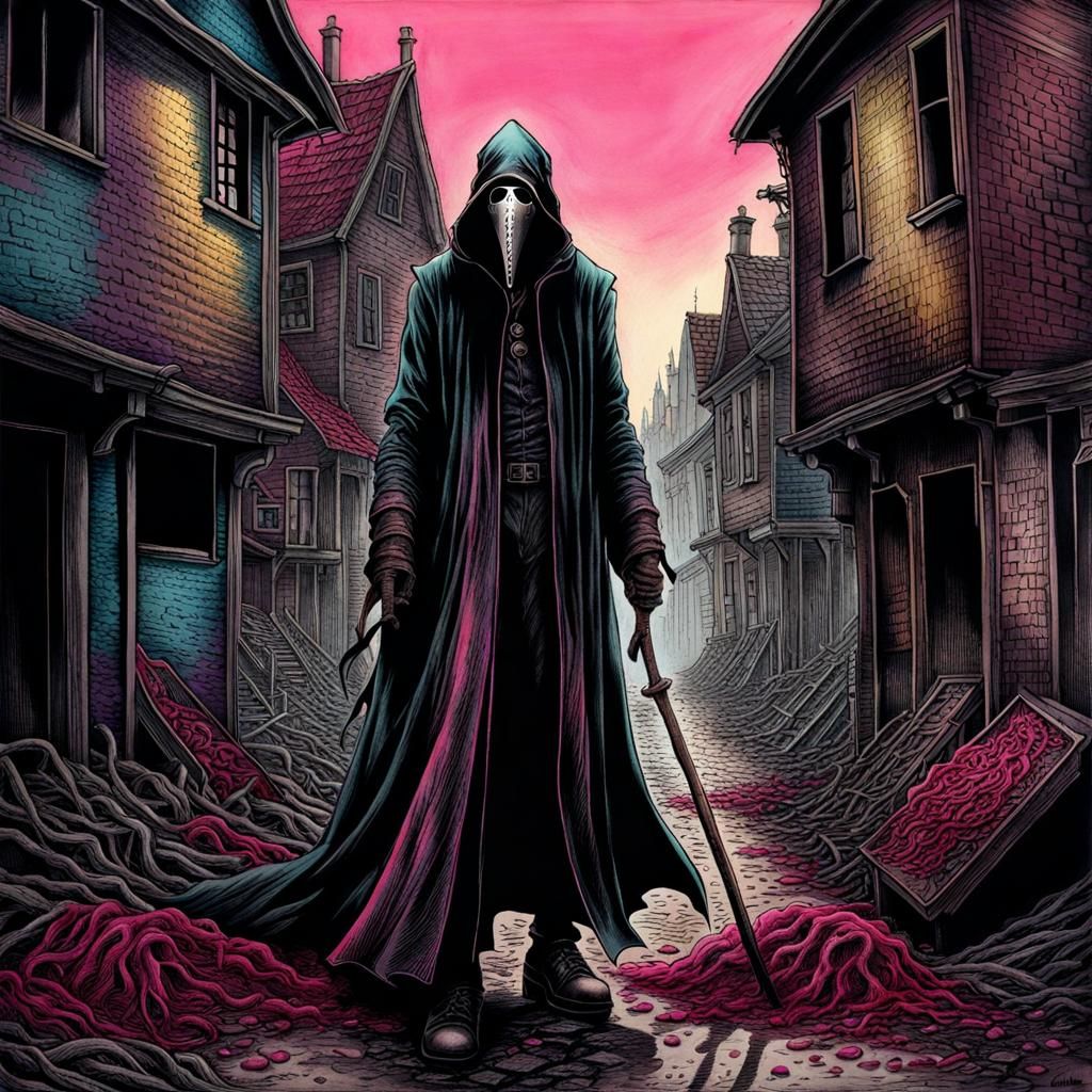 Black death - AI Generated Artwork - NightCafe Creator