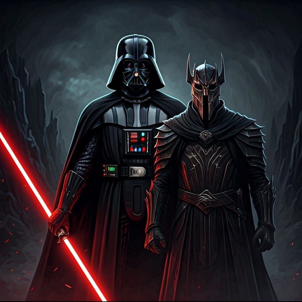 Darth Vader and Sauron - Dark Lords Unite: Ominous Power in ...