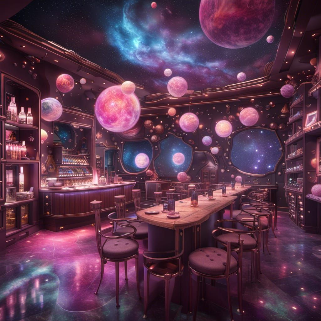 Cosmo cafe - AI Generated Artwork - NightCafe Creator