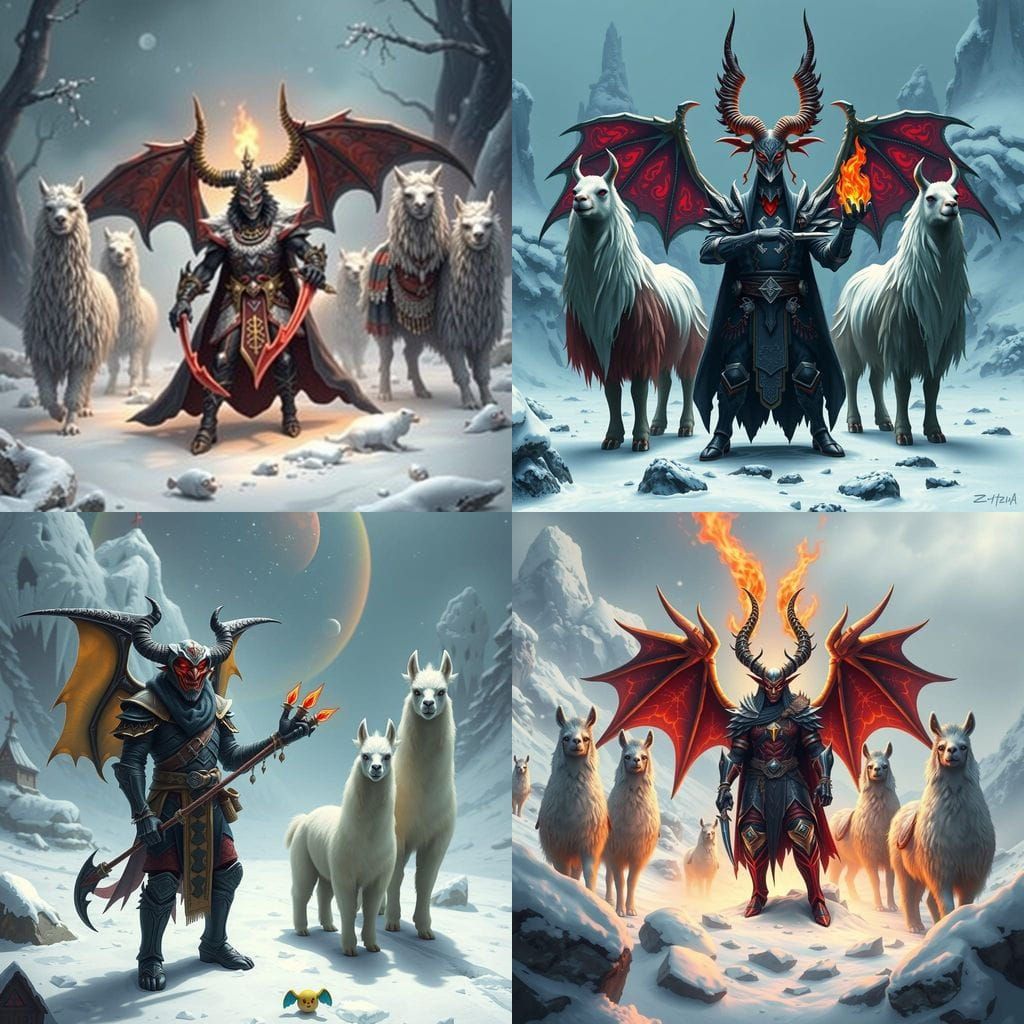 Ethereal Diablo 4 Warrior in Icy Fantasy Realm wit... - AI Art