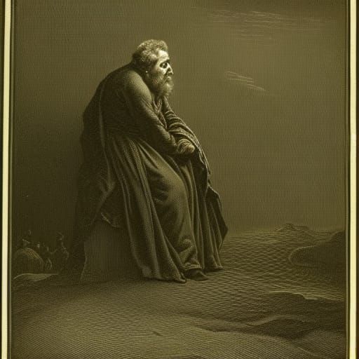 The Sad Man - AI Generated Artwork - NightCafe Creator