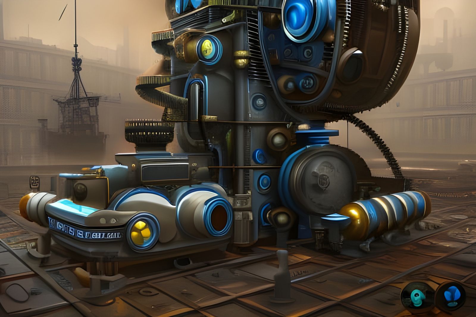 A Complicated Machine that Manufactures Emojis - AI Generated Artwork ...