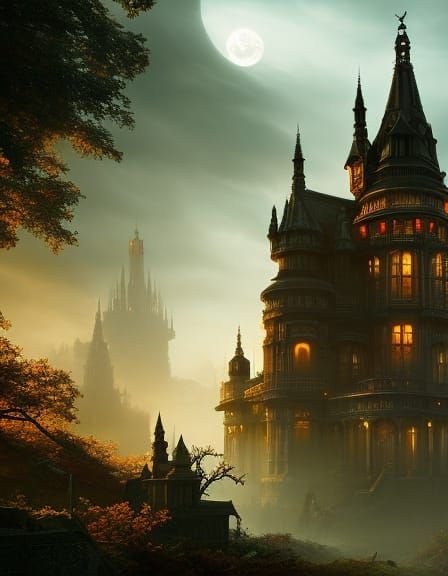 spooky victorian haunted house Epic cinematic brilliant stunning ...