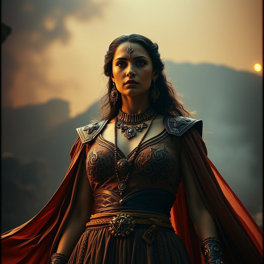 A female legend - Ethereal Queen in Cinematic Glory