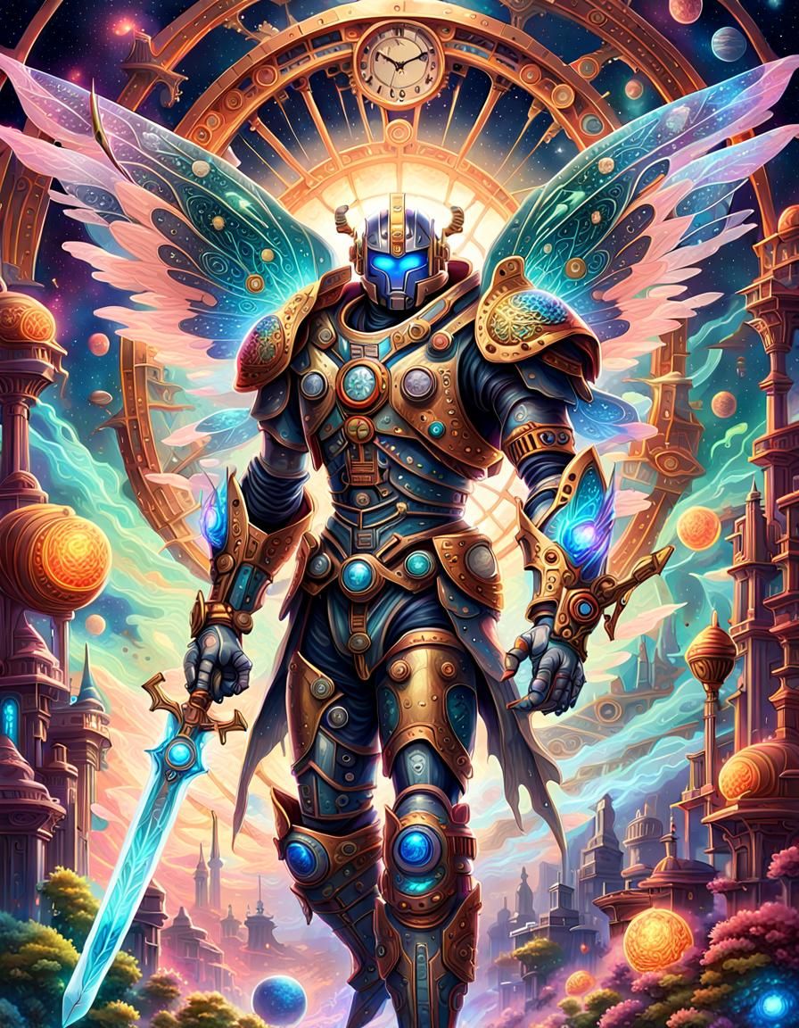 (Hyper detailed art of a Aerodynamically designed cyborg warrior with ...