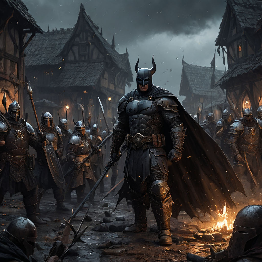 Viking Warlord Batman #5 - AI Generated Artwork - NightCafe Creator