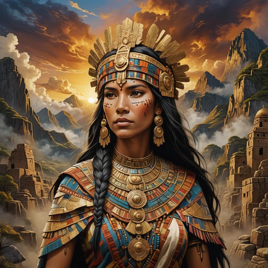 The Inca Sungod. - AI Generated Artwork - NightCafe Creator