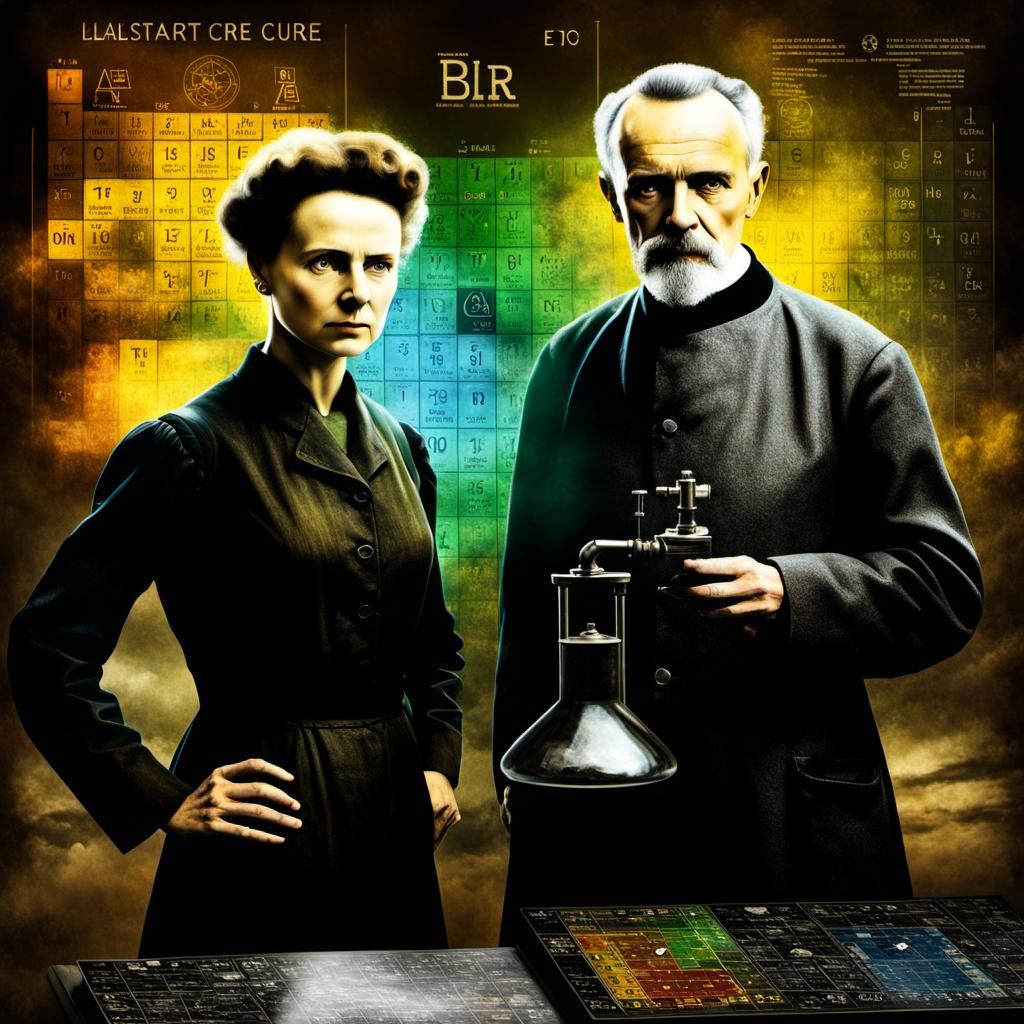 Pierre and Marie Curie - AI Generated Artwork - NightCafe Creator