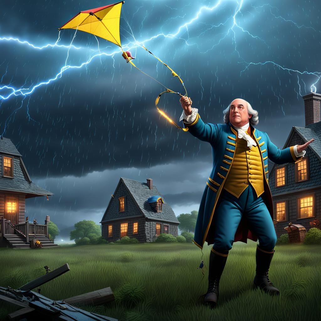 1752 and scientist Benjamin Franklin verifies that lightning and ...