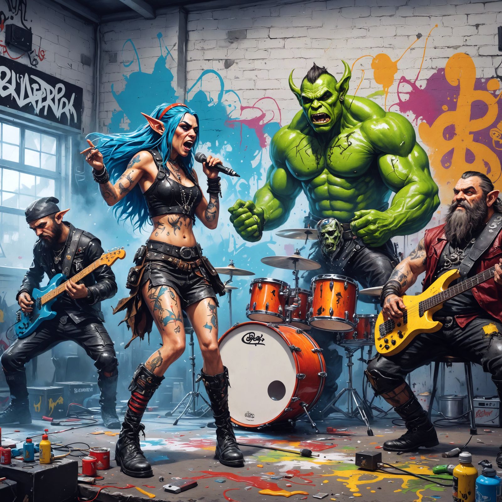 Punk Fantasy - AI Generated Artwork - NightCafe Creator