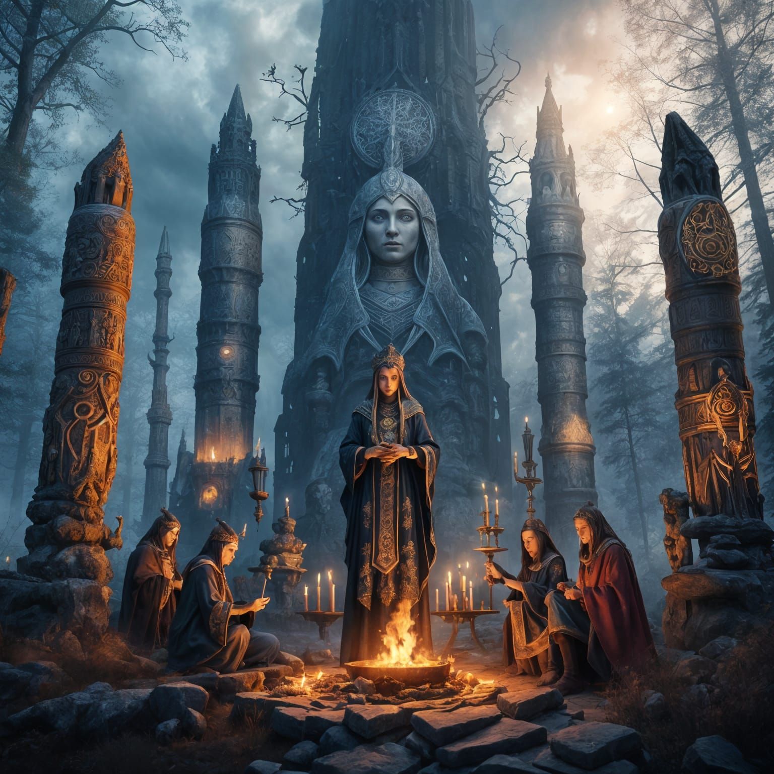 Slavic ritual - AI Generated Artwork - NightCafe Creator