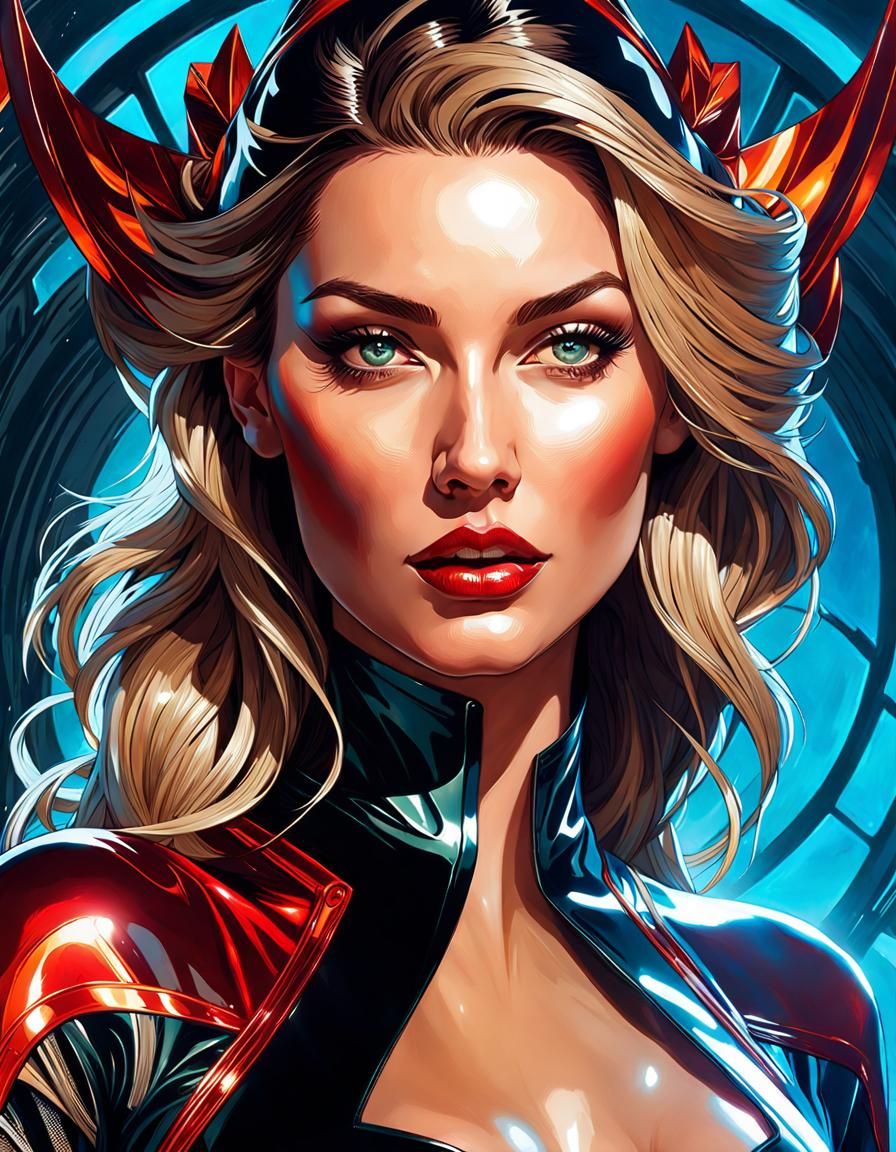 Lustrous Allure ⚜ Latex Elegance II - AI Generated Artwork - NightCafe ...